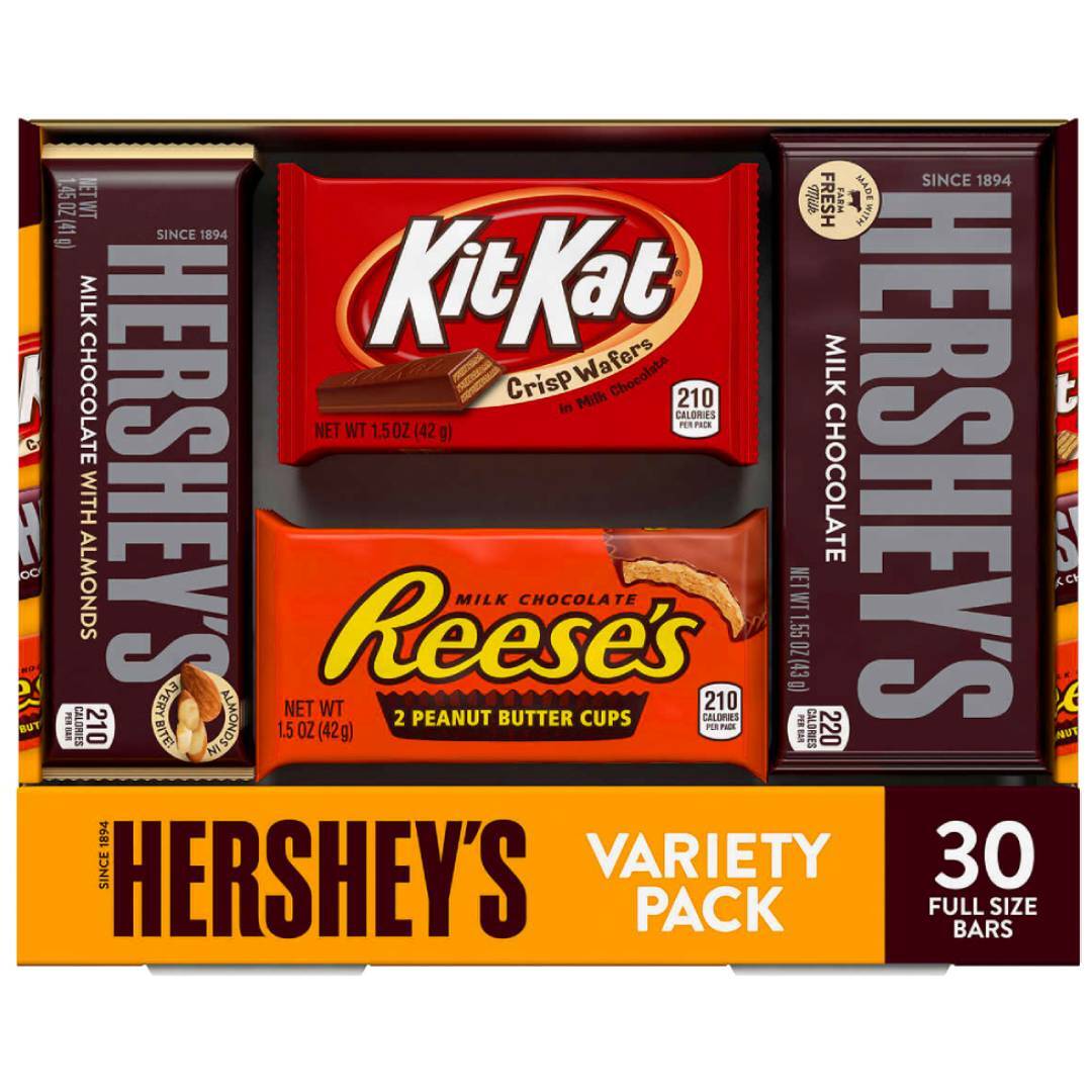 HERSHEY'S VARIETY REESE'S KIT KAT FULL SIZE – Universal Wholesale