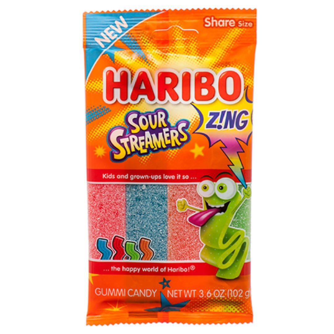 HARIBO #HB75002 SOUR STREAMERS CANDY BAG – Universal Wholesale