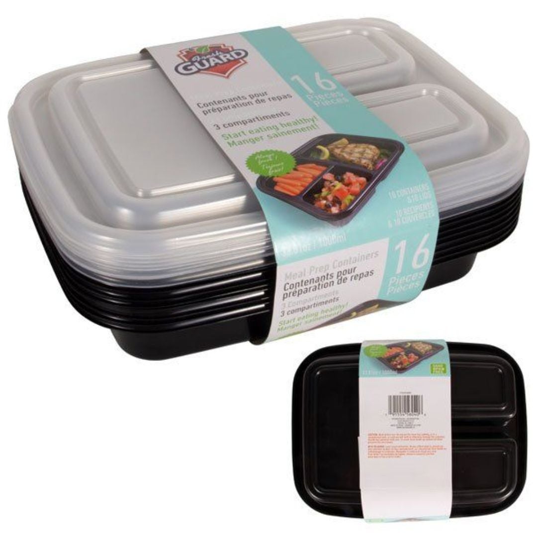 FRESH GUARD #56040 FOOD CONTAINER 3 COMP – Universal Wholesale