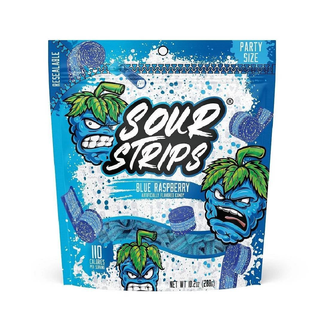 SOUR STRIPS #1276 BLUE RASPBERRY PARTY PACK – Universal Wholesale